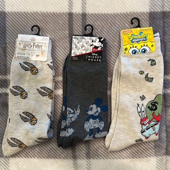 Disney | Underwear & Socks | Mickey Harry Potter Snitch And Spongebob ...